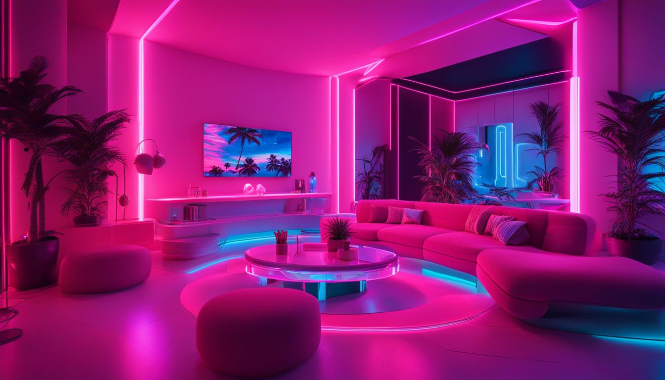 Vaporwave Room: Step into the ’80s Future-Retro Fantasy - retrowave