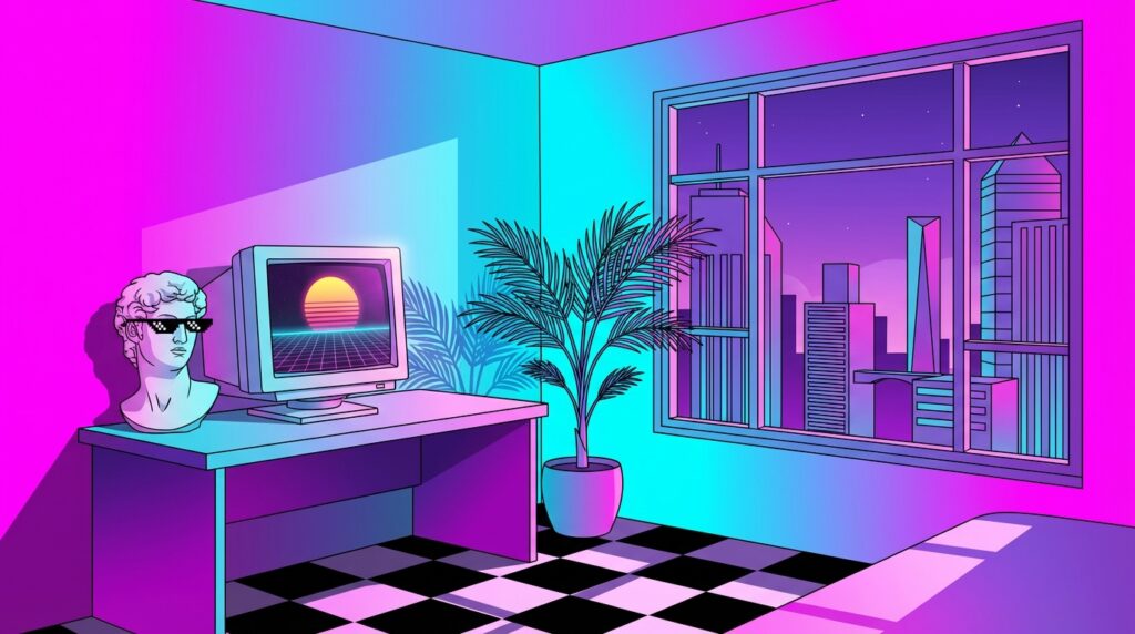 The Ultimate Guide to Vaporwave Room Decor for a Nostalgic Vibe - retrowave