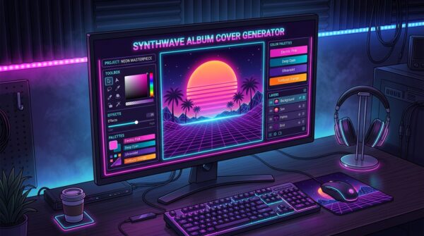 How To Use A Synthwave Album Cover Generator For Your Next Neon ...